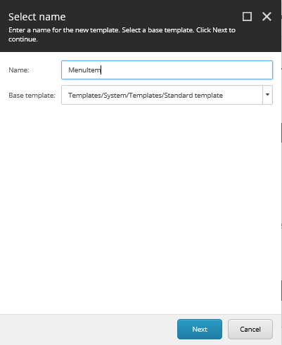 What is template and how to create it? | Sitecore Diaries