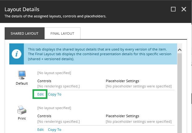 Creating a Layout – Part I | Sitecore Diaries