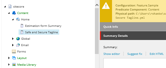 Building Home page Components – Safe & Secure tagline section ...